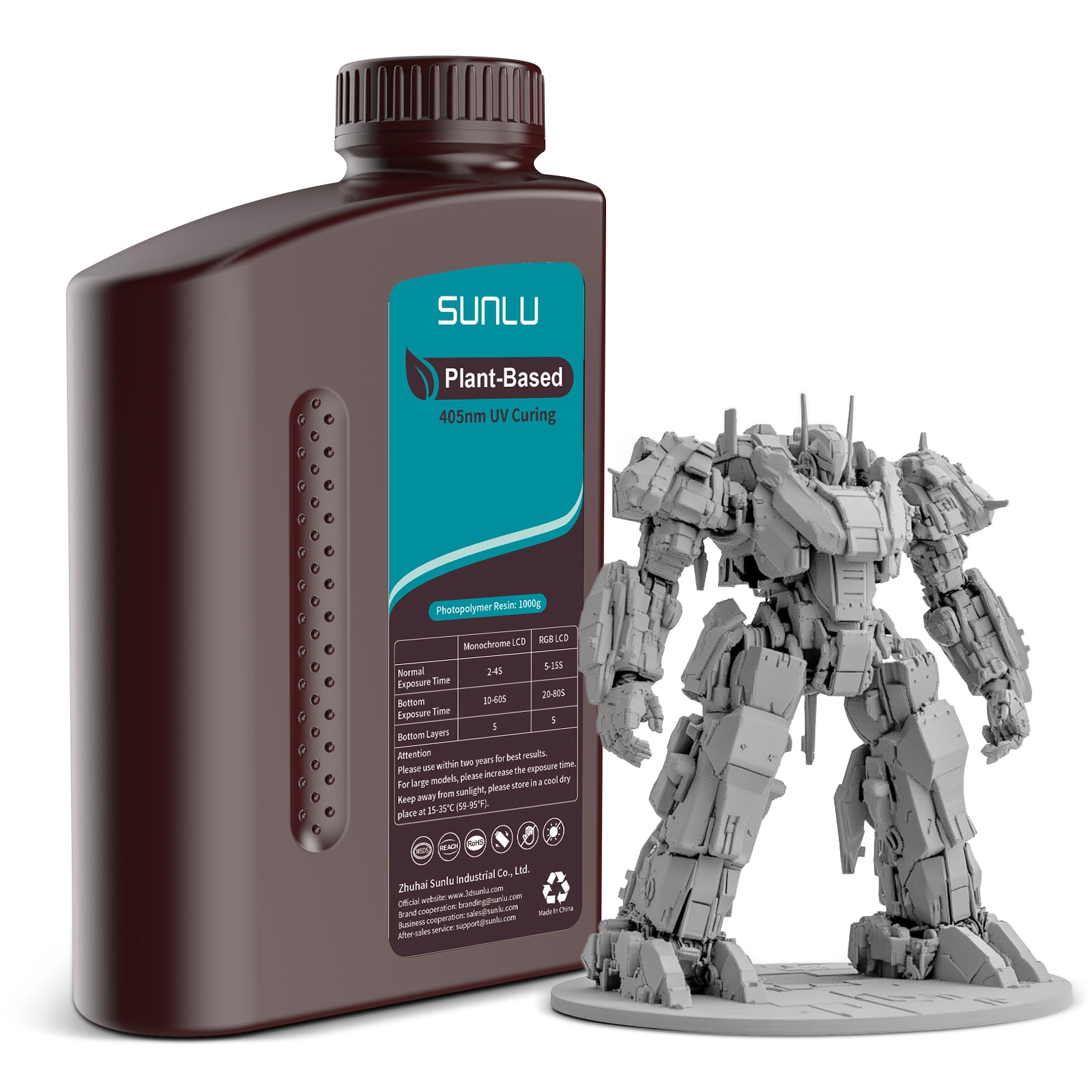 SUNLU - No Odor Plant-Based Resin 1 Kg – RepRap Warehouse